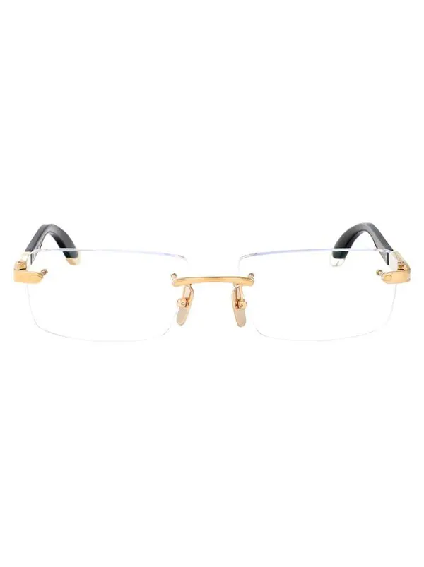 MAYBACH Rimless Optical Glasses - Mellow Gold - White Marble