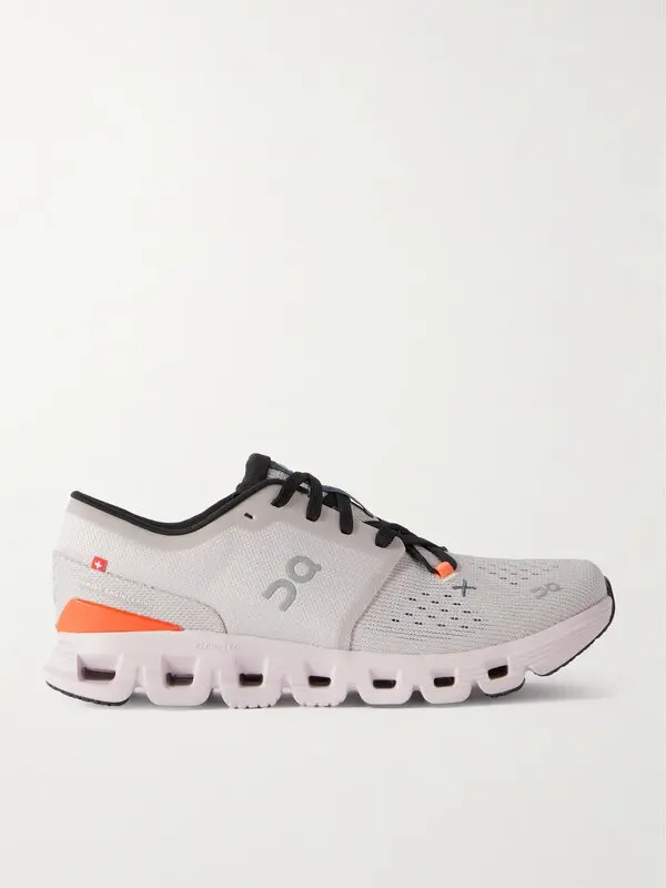 On Cloud X 4 Recycled-mesh Sneakers - Gray