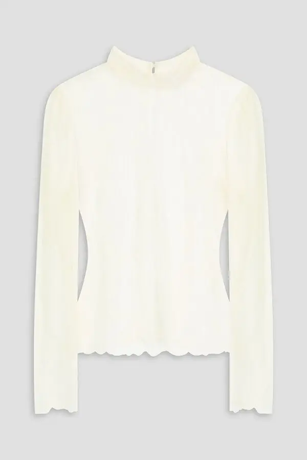 FRAME Stretch-lace Top