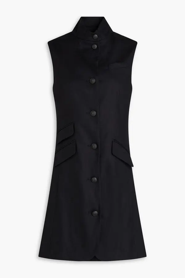 Rag & Bone Slade Linen-blend Mini Dress - Black