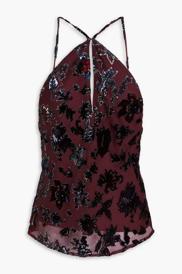 Rag & Bone Devoré-chiffon Top