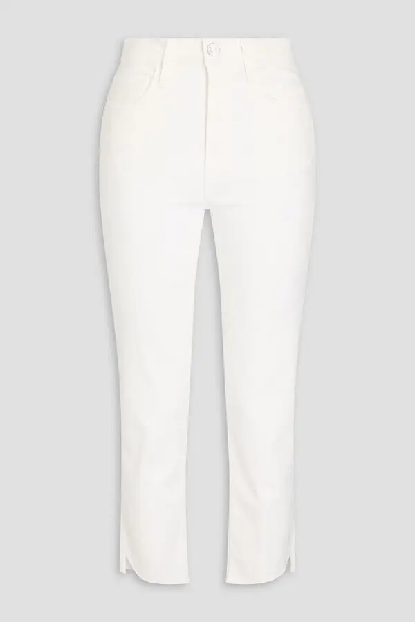 FRAME Le High Cropped Straight-leg Jeans