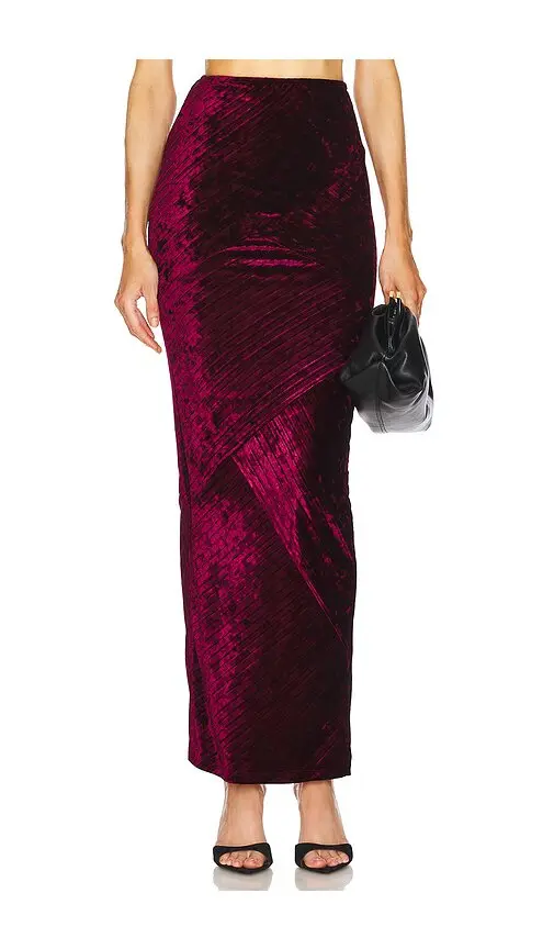 MICHAEL COSTELLO Spencer Skirt - Oxblood Red