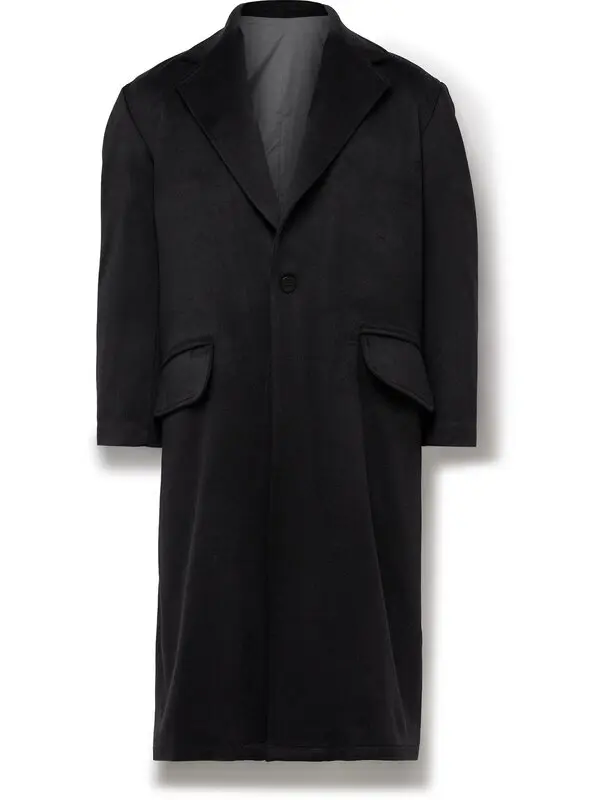 STOFFA Double-faced Brushed-cashmere Coat
