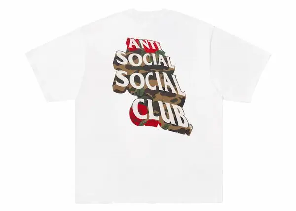 BAPE X Anti Social Club Ii Tee Shirt - White