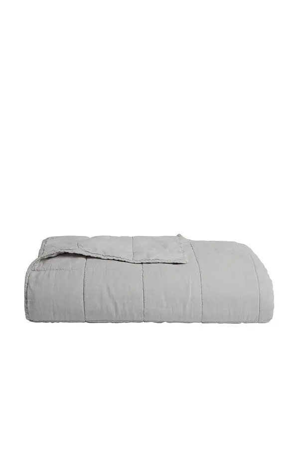 PARACHUTE Linen Box Quilt - Fog
