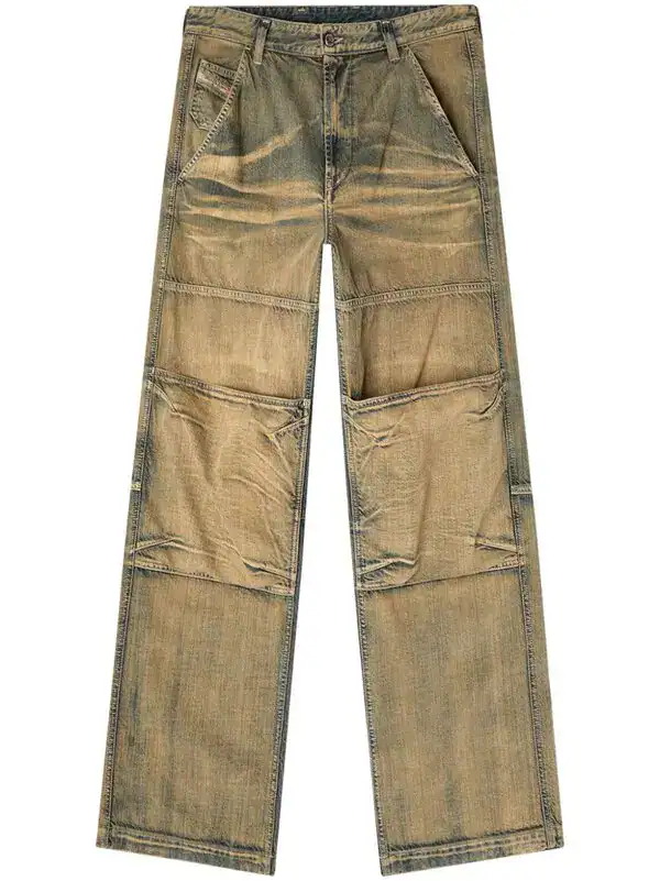 Diesel® D-Shift Wide-Leg Jeans In Neutrals - 40% Off | Editorialist