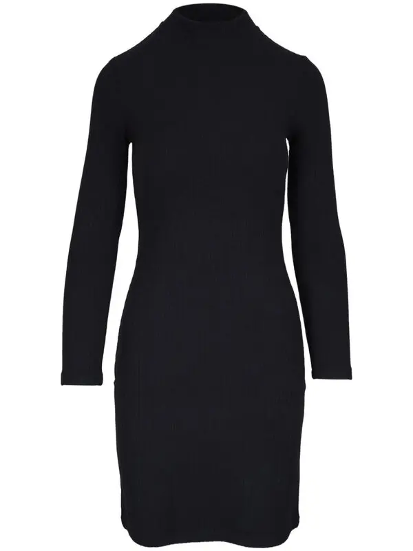 Vince Ribbed Knit Dress - Black