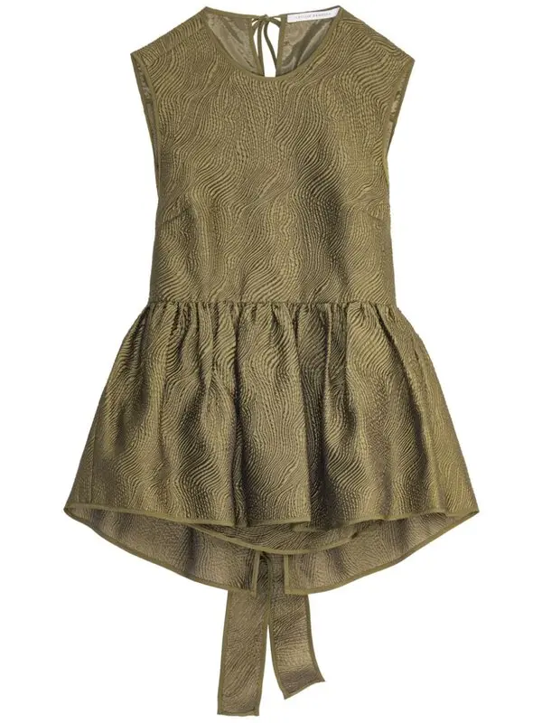 Cecilie Bahnsen Peplum Hem Sleeveless Top