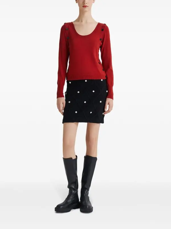 Ports 1961 Button-detail Jumper - Red