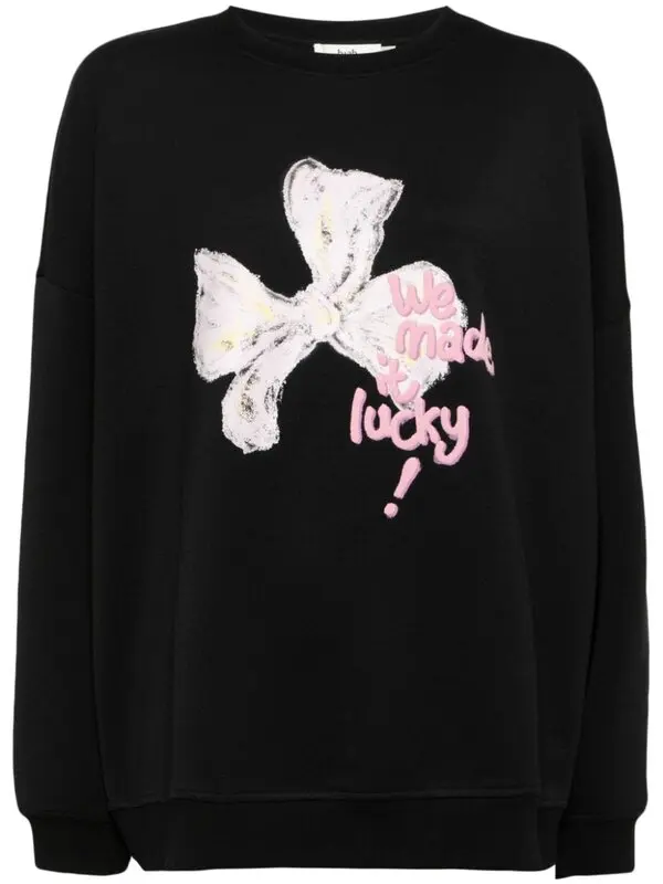 B+AB Graphic-print Sweatshirt - Black
