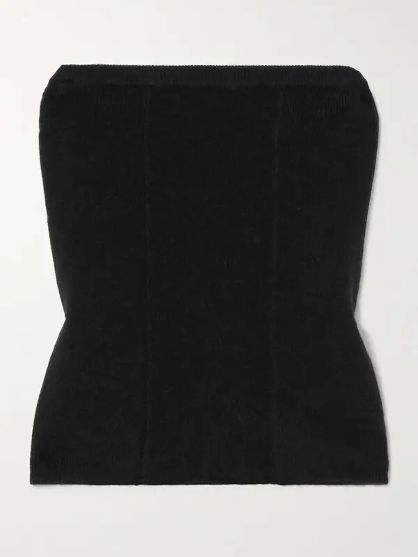 LISA YANG Ami Strapless Top - Black