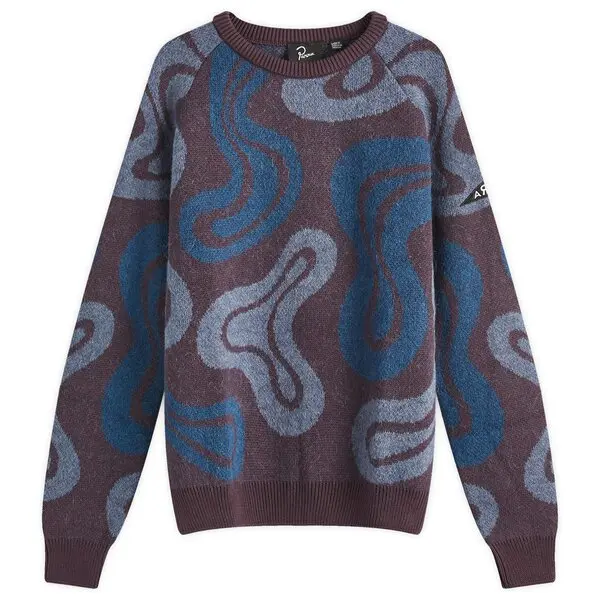 PARRA Knitted Pullover - Dark Mahogany
