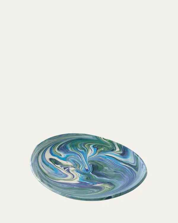 INES-OLYMPE MERCADAL Absinthe Round Salad Plate