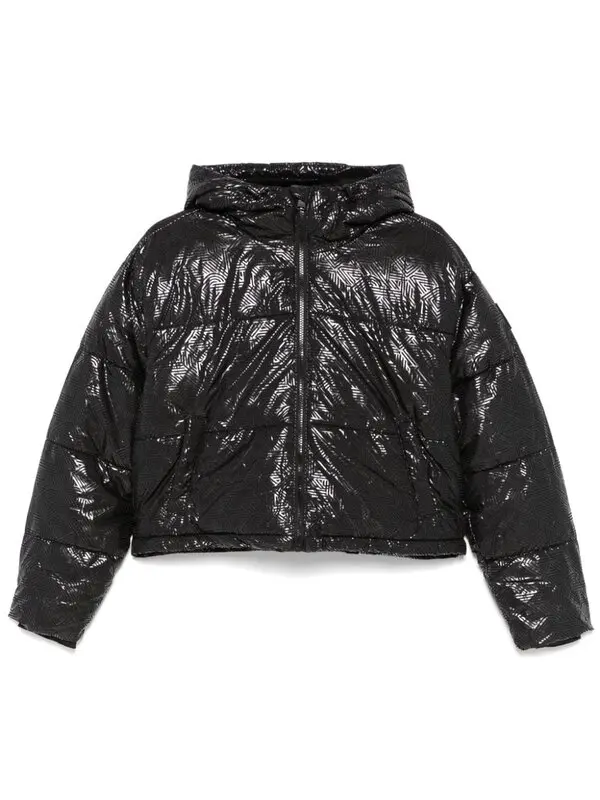 Dkny Crosswalk-print Cropped Jacket