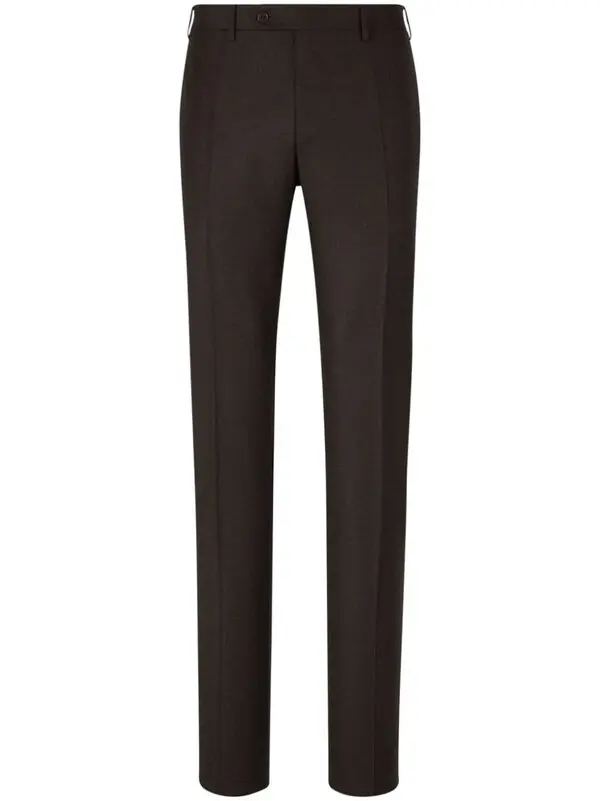 Canali Wool Trousers - Brown