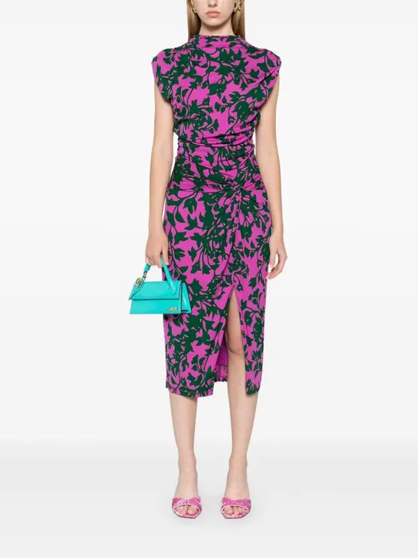 sachin and babi light blue dress Diane Von Furstenberg Aviel Midi Dress In Purple - 71% Off