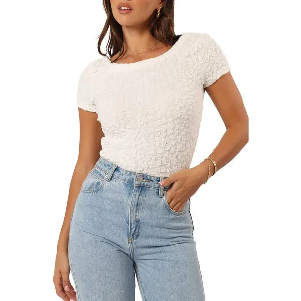 PETAL & PUP Salle Textured Top