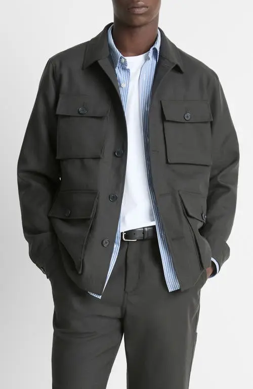 Vince Tropical Wool Field Jacket