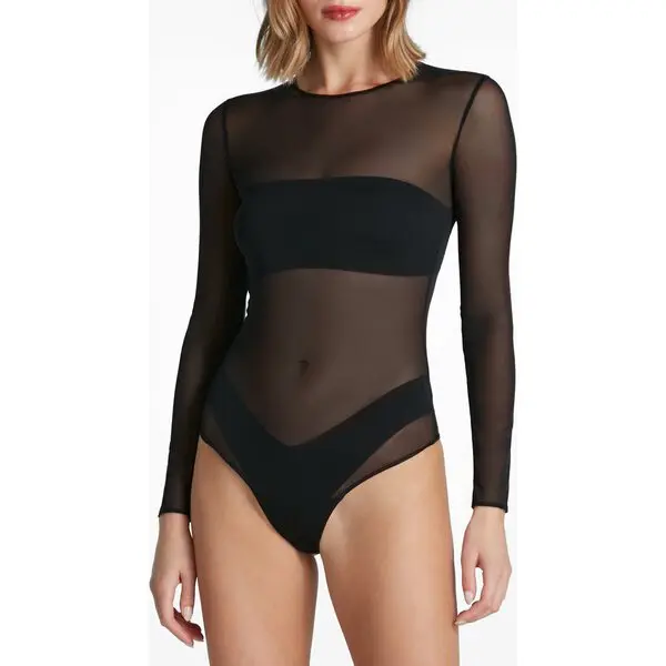Commando Chic Long Sleeve Mesh Bodysuit