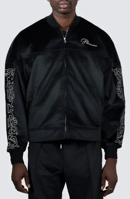 PLEASURES Unquote Velour Track Jacket