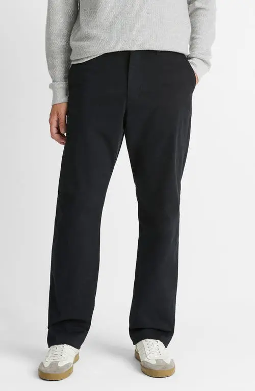 Vince Louie Peached Stretch Cotton Pants - Black