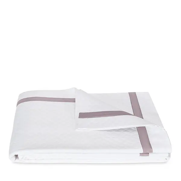 MATOUK Lowell Diamond Matelasse Coverlet, Full/queen - Deep Lilac