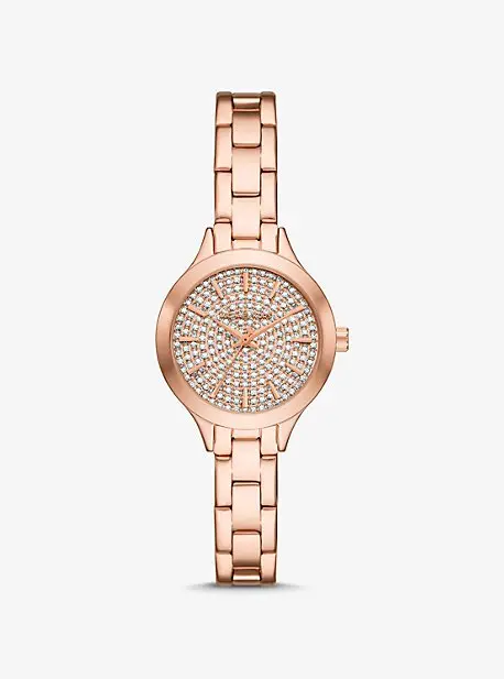 Michael Kors Mini Aspyn Pavé Watch - Rose Gold
