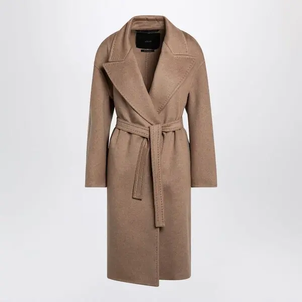 Max Mara Cashmere Coat With Belted Waist