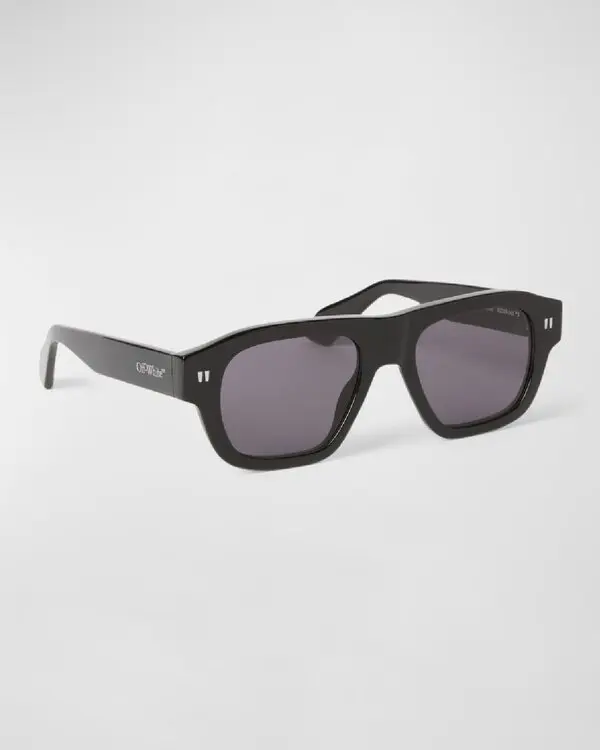 Off-White Providence Rectangle Sunglasses - Black Dark Grey