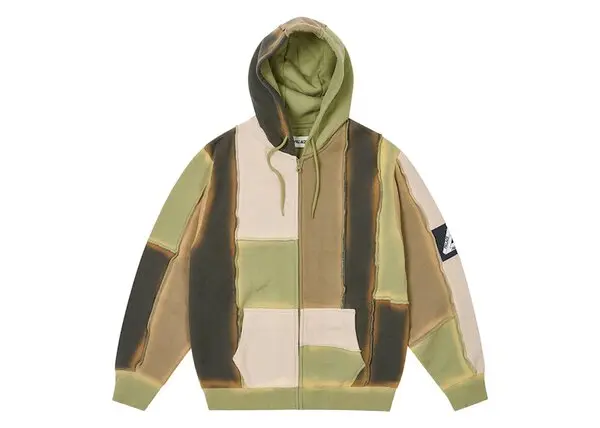 PALACE Patch Me Up Zip Hood - Multi Khaki