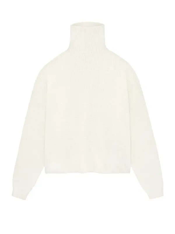 Fear Of God Essentials Waffle Turtleneck - Shell