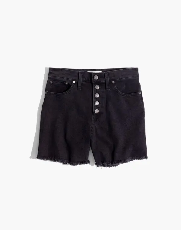 Madewell High-rise Denim Boyshorts - Lunar Wash