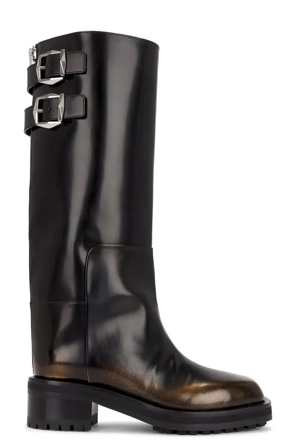 JIMMY CHOO Brooklyn 50 Boot - Black & Gold
