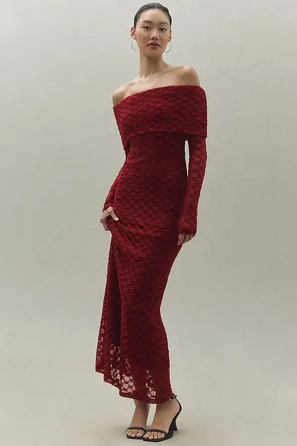 laundry red lace dress Island Shop New Arrivals at 00:00 PM on May 6th: 5% Off main image 0