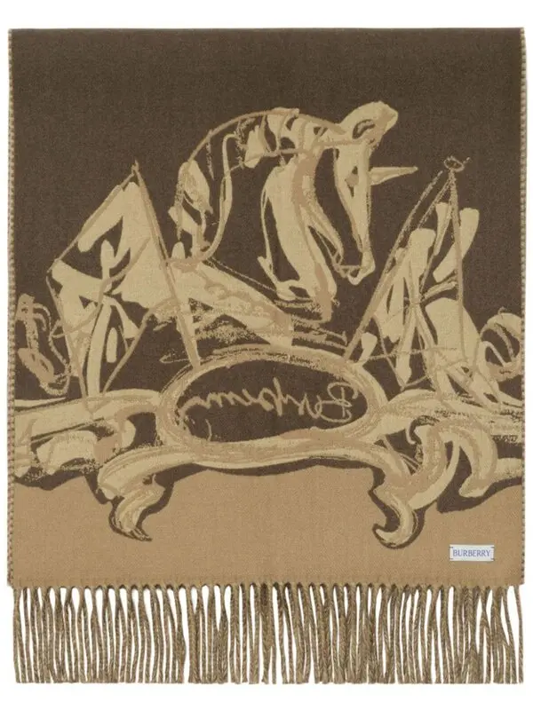 Burberry Tower Bridge Scarf - Brown