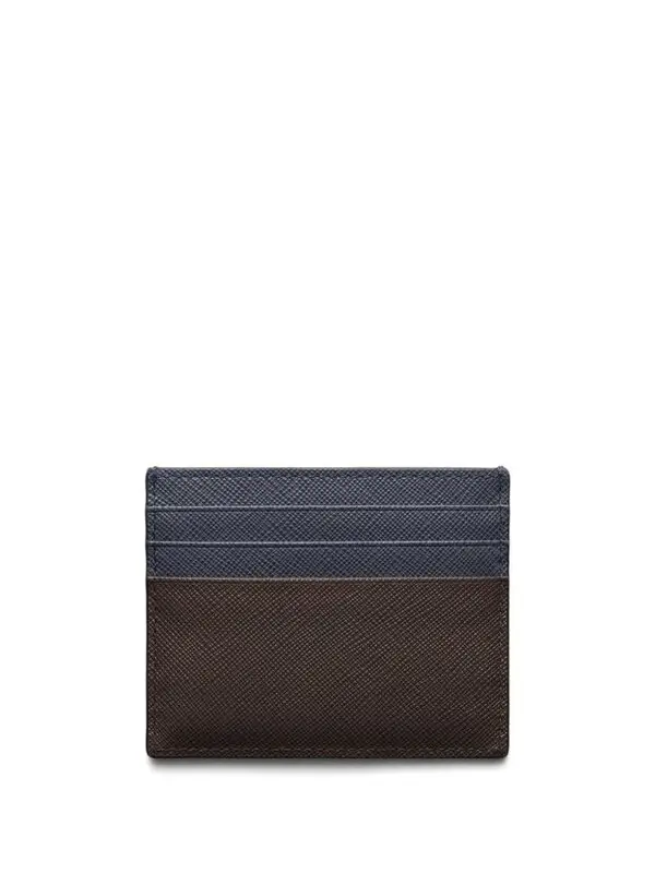 Prada Leather Cardholder - Brown
