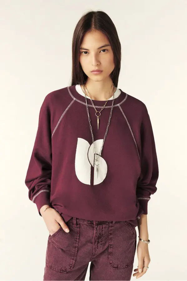 Ba&sh Bart Long-sleeve Sweatshirt - Purple