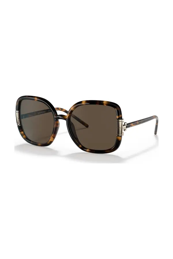 Tory Burch Square Frame Sunglasses - Brown
