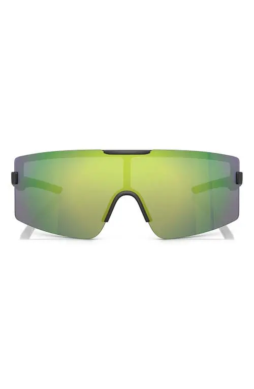 SCUDERIA FERRARI 43mm Rectangular Sunglasses - Matte Grey