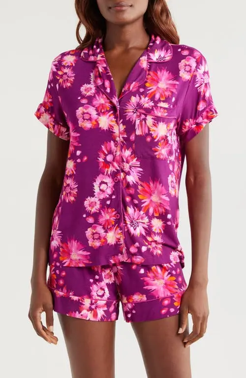 ALIVIA Jenna Shorts Pajamas - Grace's Garden Berry