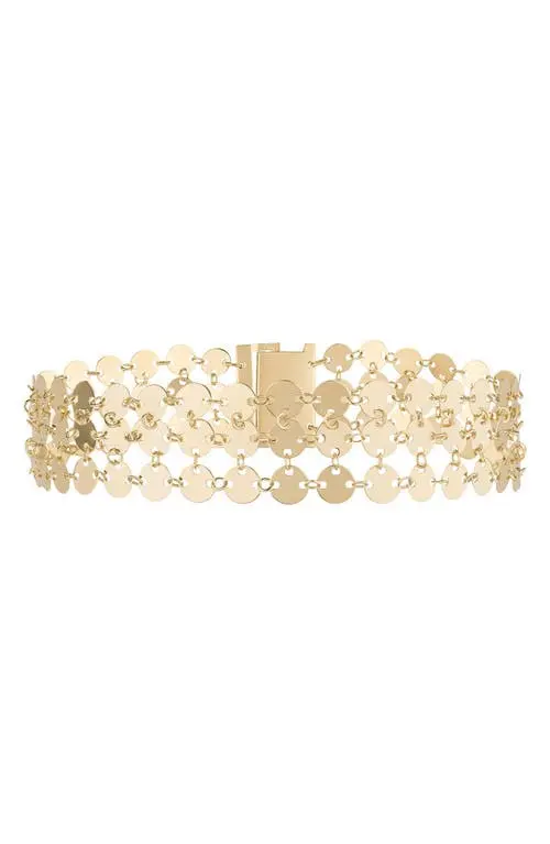 Lana Jewelry 14k Gold Laser Chainmail Bracelet