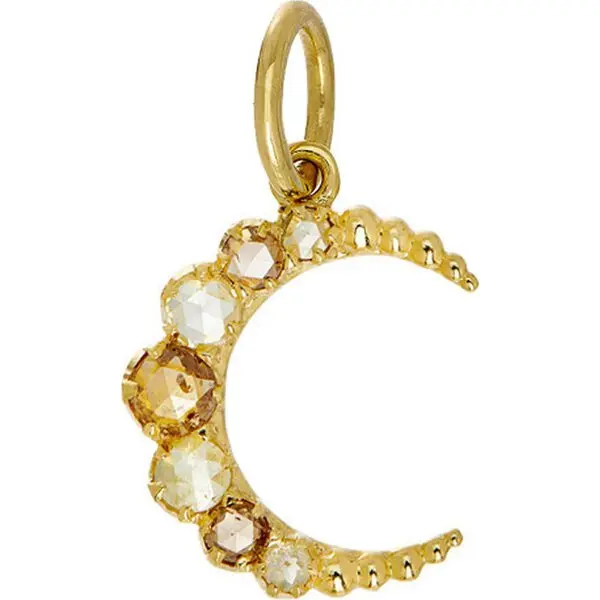 Sethi Couture Multicolor Diamond Crescent Pendant
