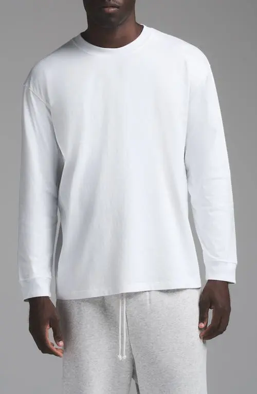 SKIMS Relaxed Fit Long Sleeve T-shirt - Chalk