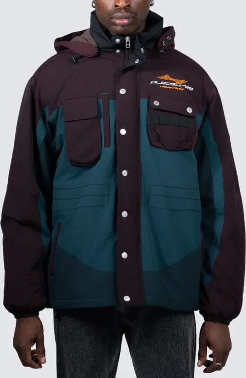 PLEASURES Revolution Oversize Colorblock Jacket