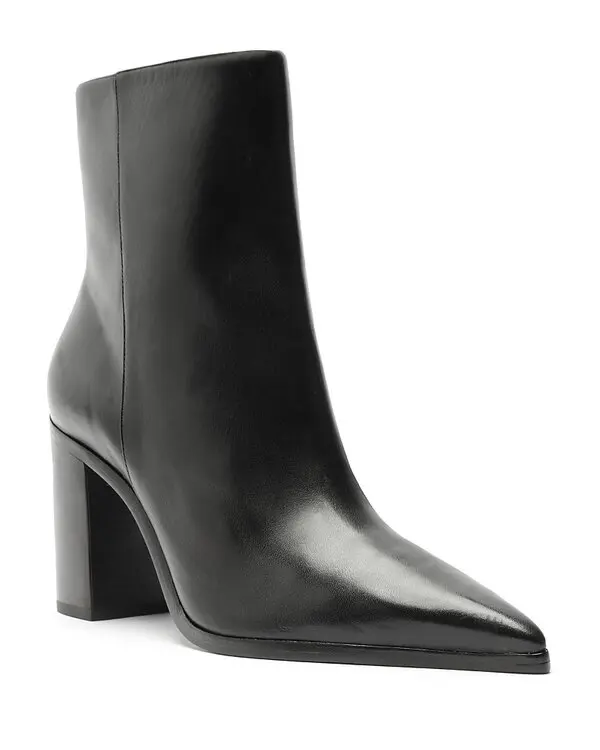 Schutz Mikki Block Heel Boots - Black