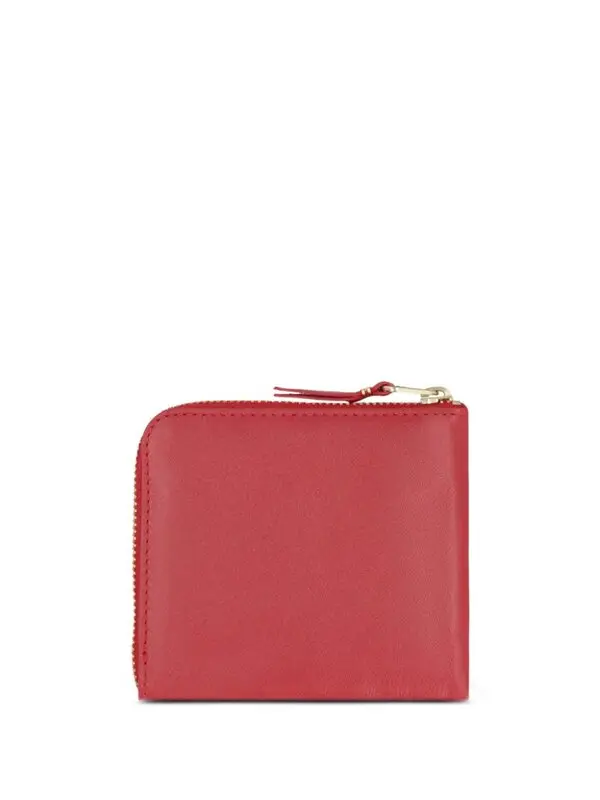 Comme Des Garçons Zipped Leather Wallet - Red