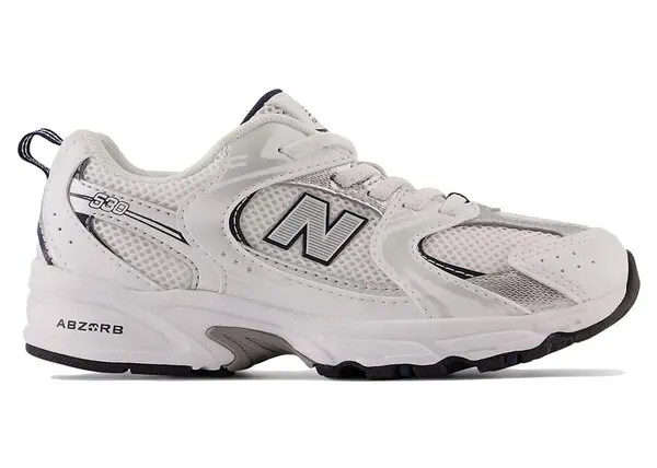 NEW BALANCE 530 Bungee Sneakers - White/natural Indigo/silver Metallic