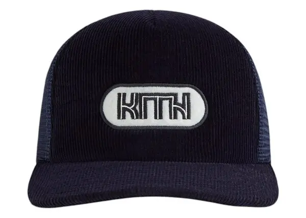 Kith 12 Wale Corduroy Trucker Cap - Ink