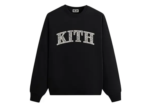 Kith Arched Lace Nelson Crewneck Sweatshirt - Black